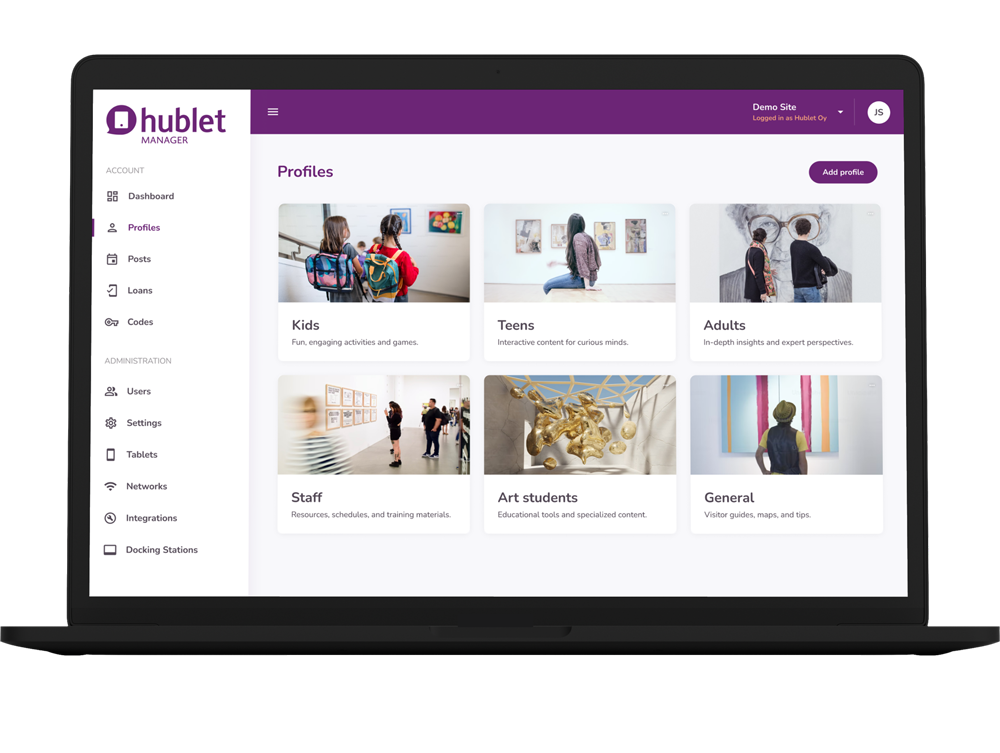 Self-Service Museum Tablet Management Solution | Hublet Solution
