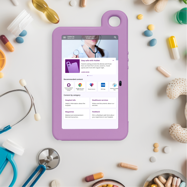 Extend Patient Care Experience on shared tablets with Hublet Solution
